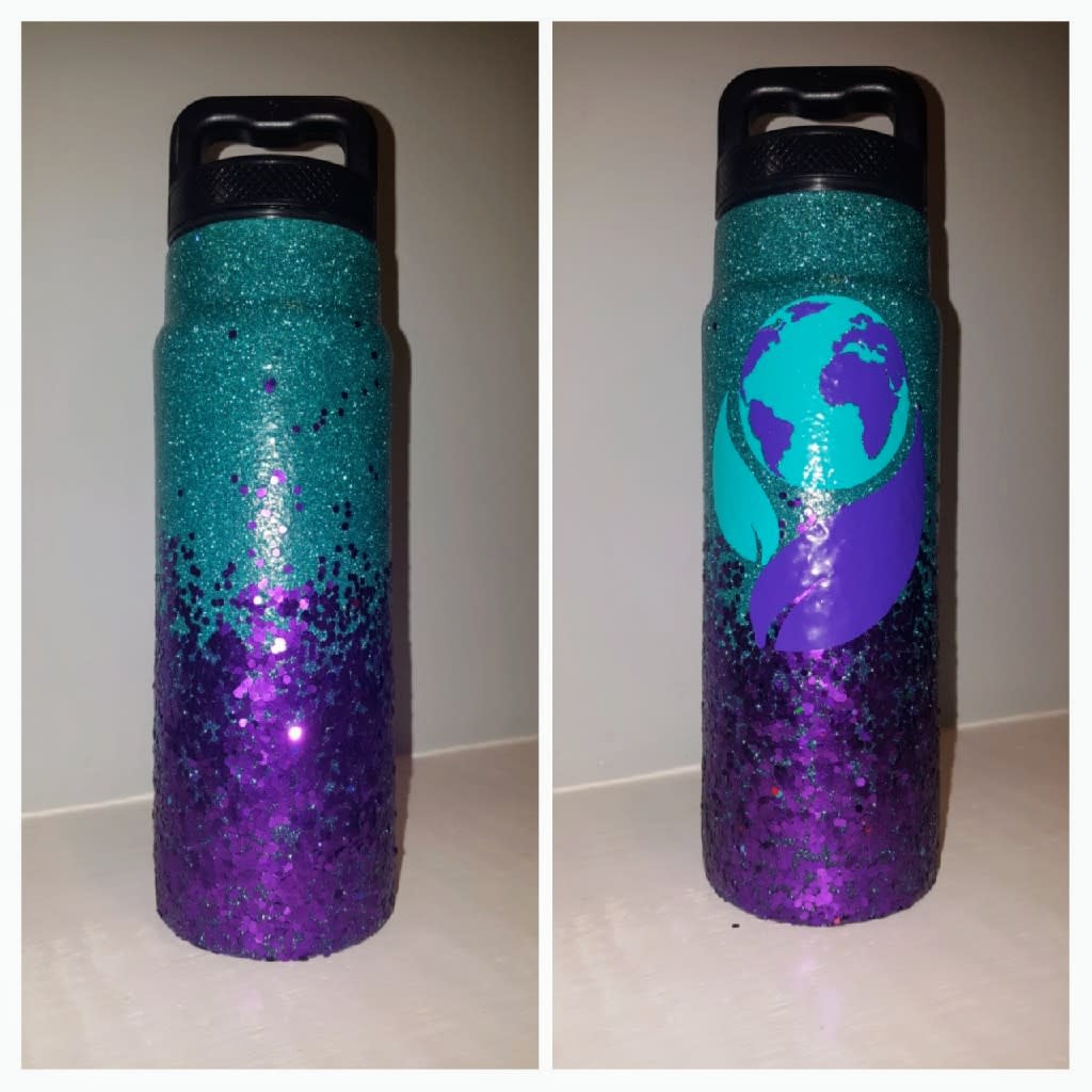 Kitchen & Dining Be Kind custom epoxy water bottle Drinkware etna.com.pe